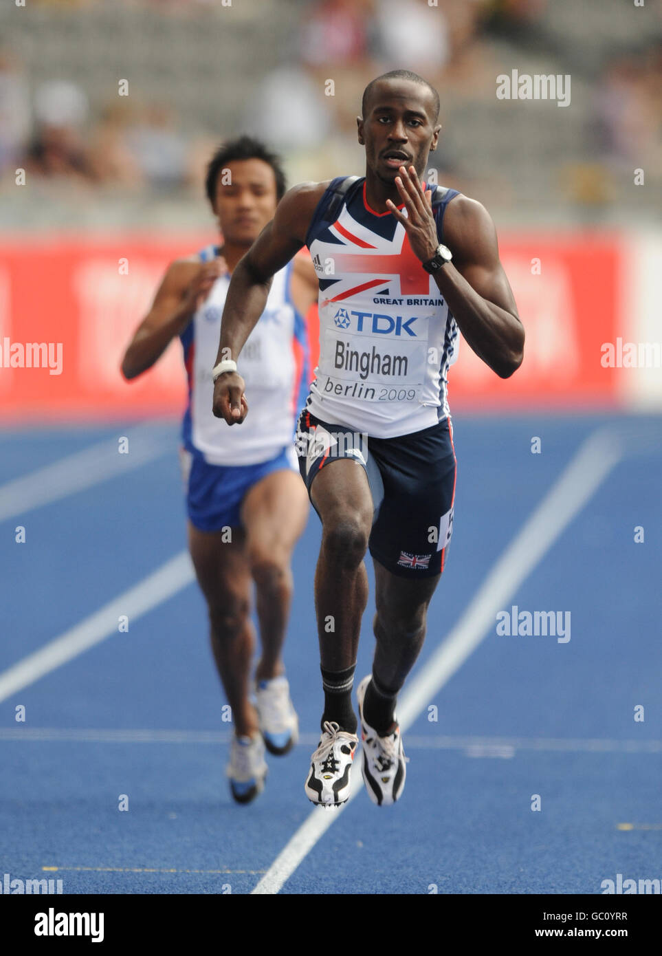 Great Britain's Michael Bingham in action in his heat of the 200m Stock ...