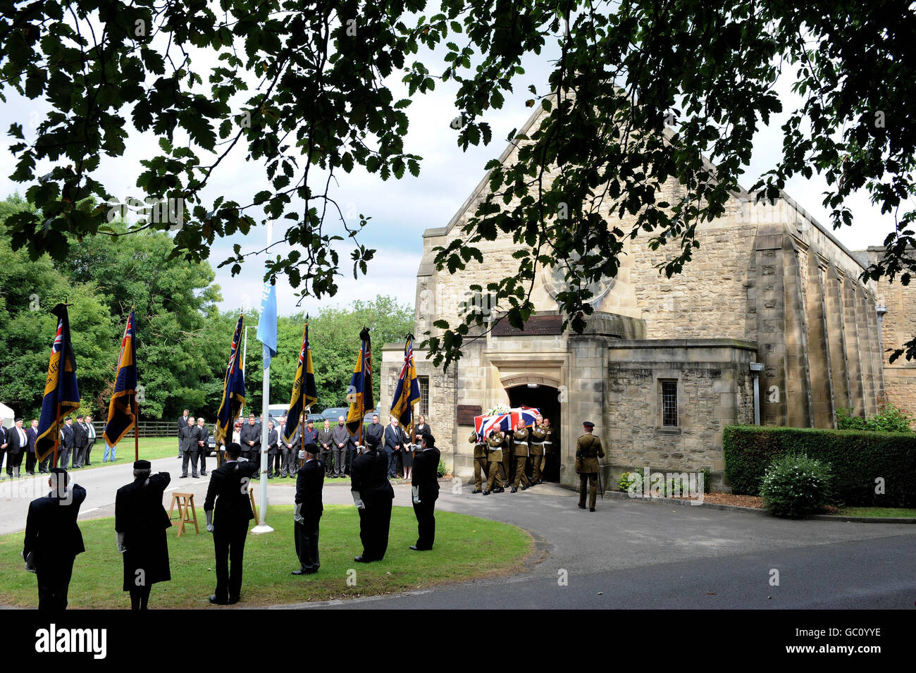Funeral of Sean Upton Stock Photo - Alamy