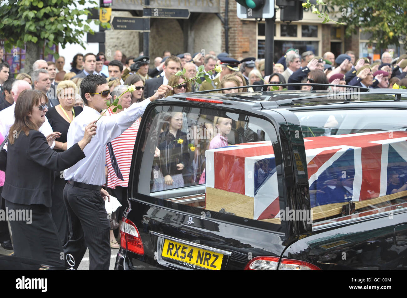 Repatriation of 3 soldiers Stock Photo - Alamy