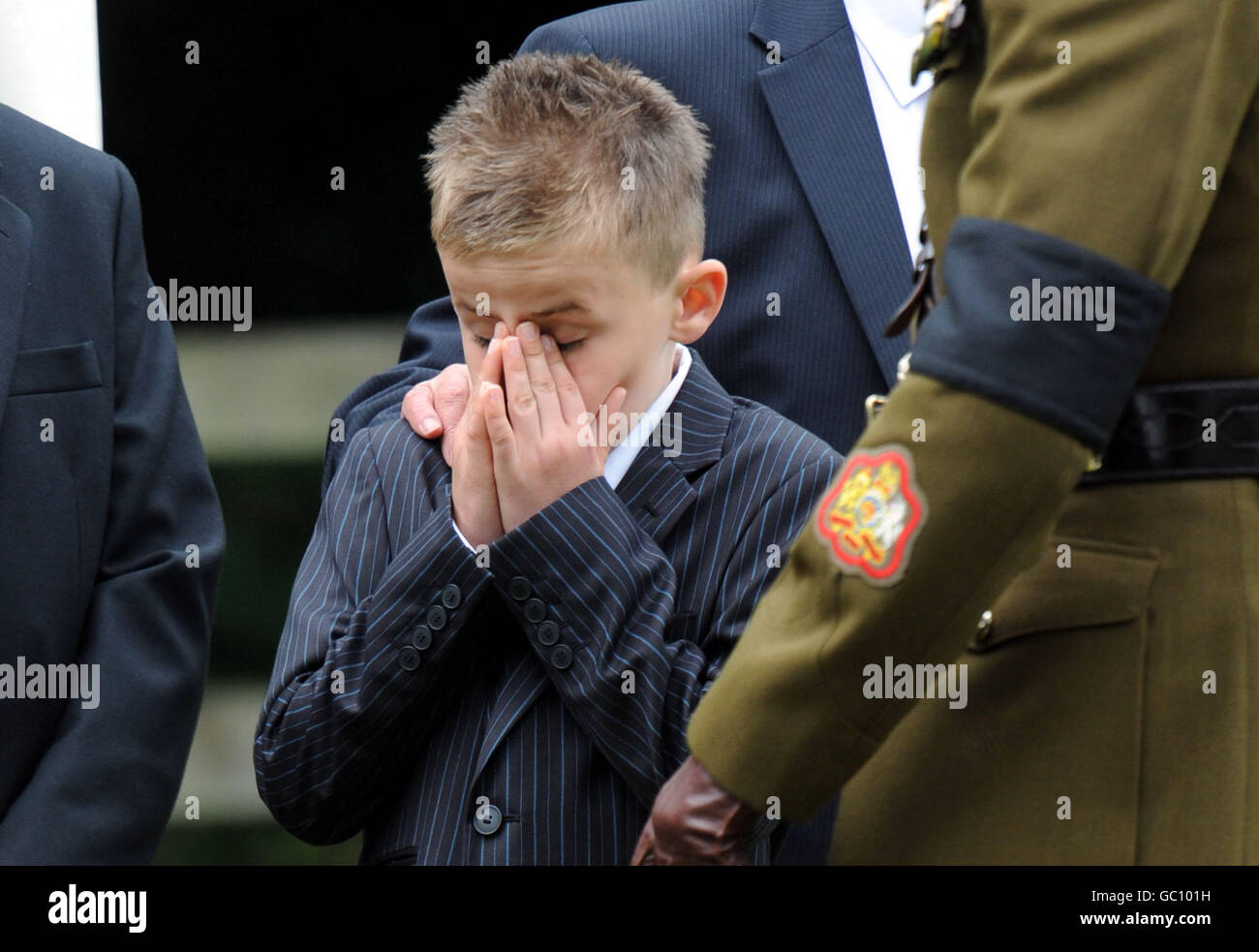 Funeral of Sean Upton Stock Photo - Alamy