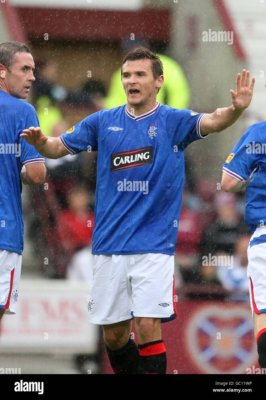 Rangers' Lee McCulloch celebration for the first goal during the ...