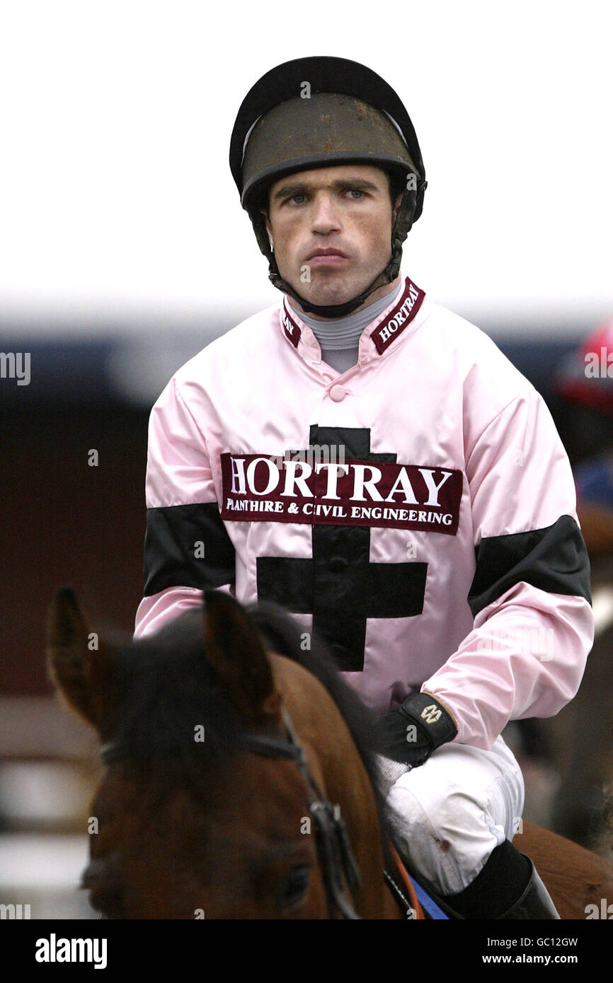 Jockey Seamus Durack on Mine's a Murphys prior to the Severn Maiden ...