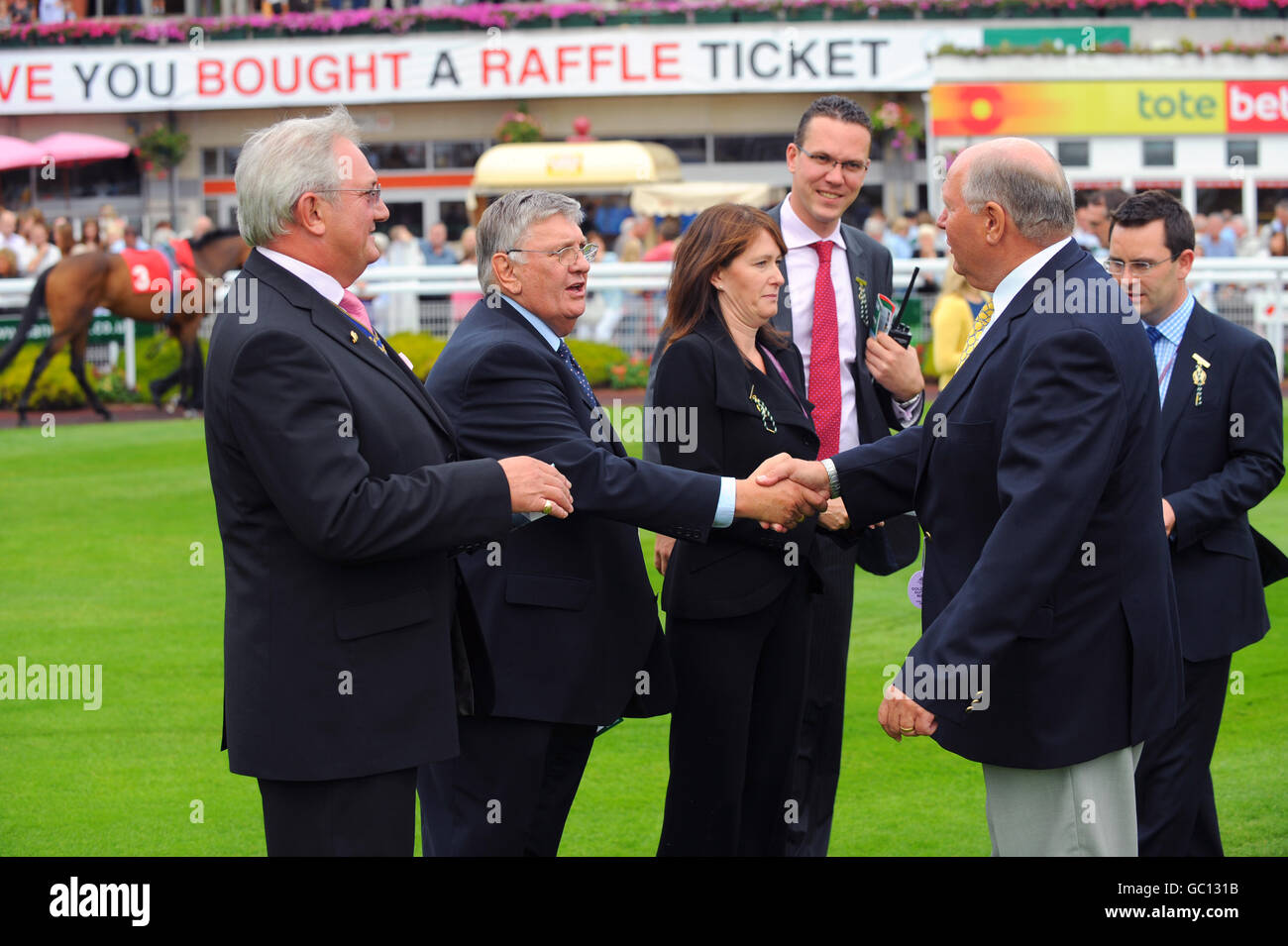 Actors Derek Martin (r) and Graham Cole (l) at the Variety Club Day at ...