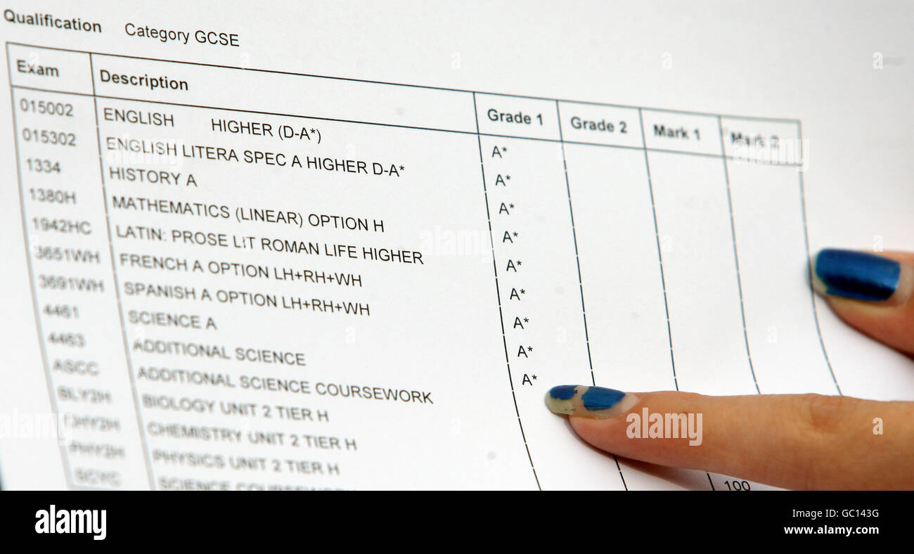 Gcse exam paper hi-res stock photography and images - Alamy