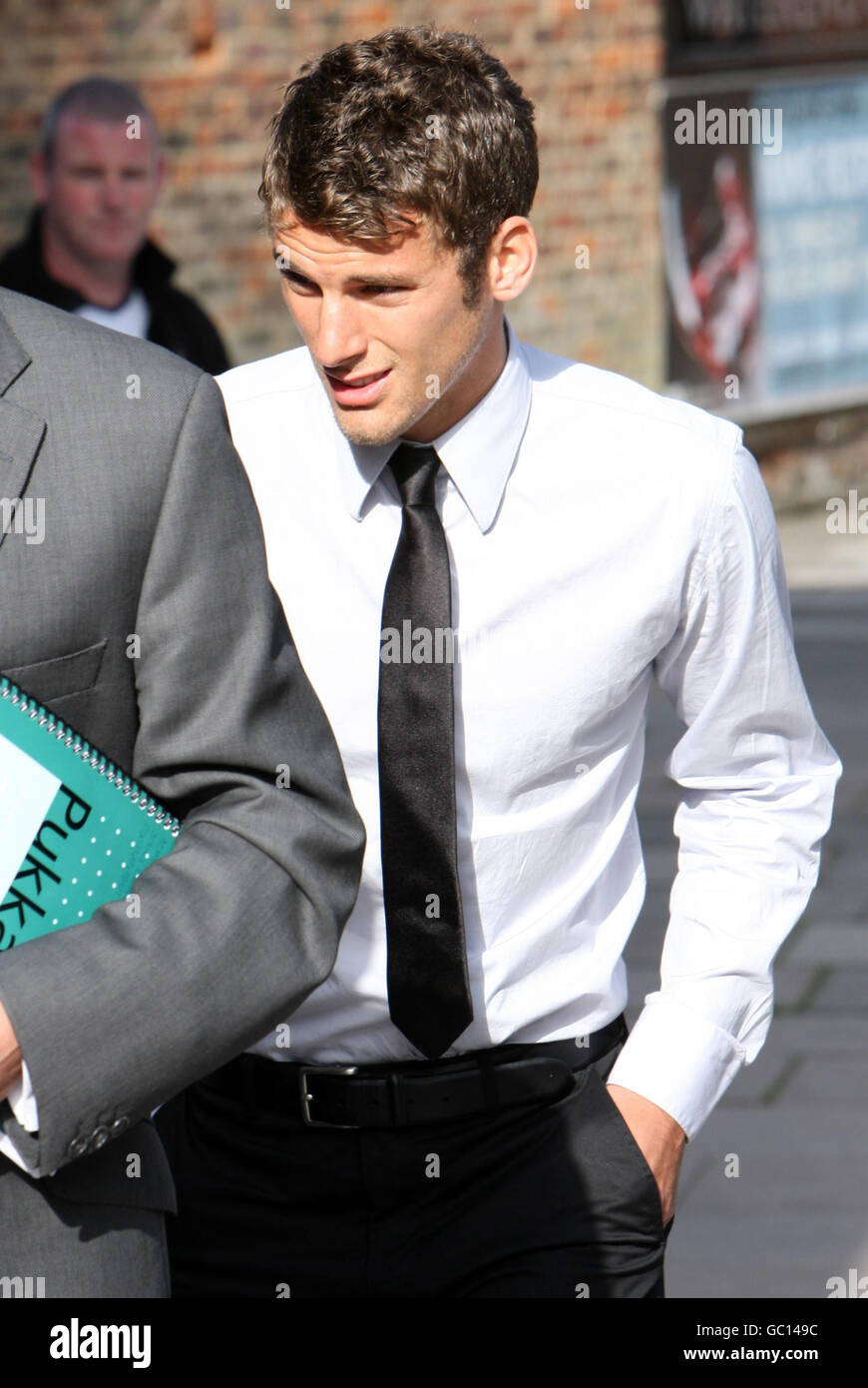 David Bentley court case. Tottenham Footballer David Bentley arrives at ...