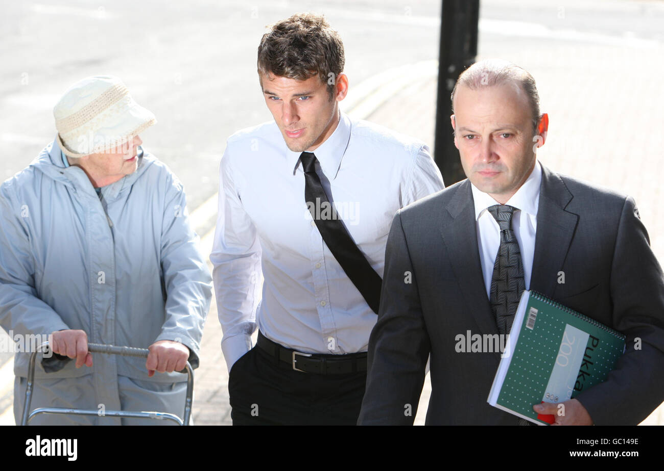 Tottenham Footballer David Bentley Arrives St Albans Magistrates Court