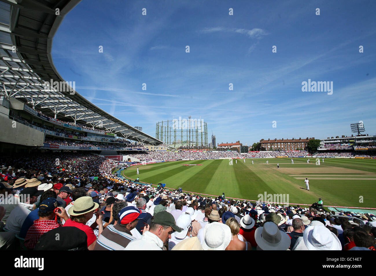 General view of the Brit Oval during the fourth day of the Ashes test ...