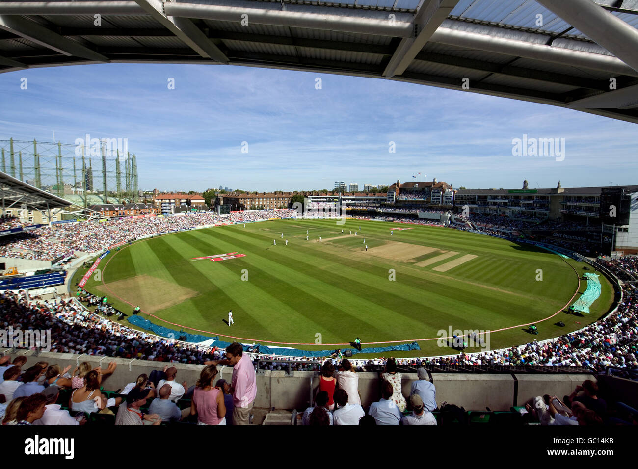 General view of the Brit Oval during the fourth day of the Ashes test ...