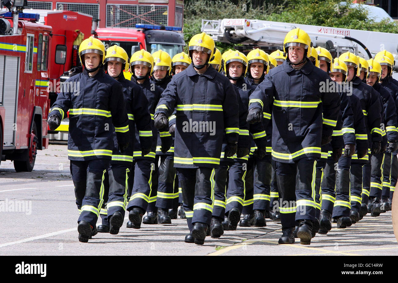 Fire fighter graduation Stock Photo - Alamy