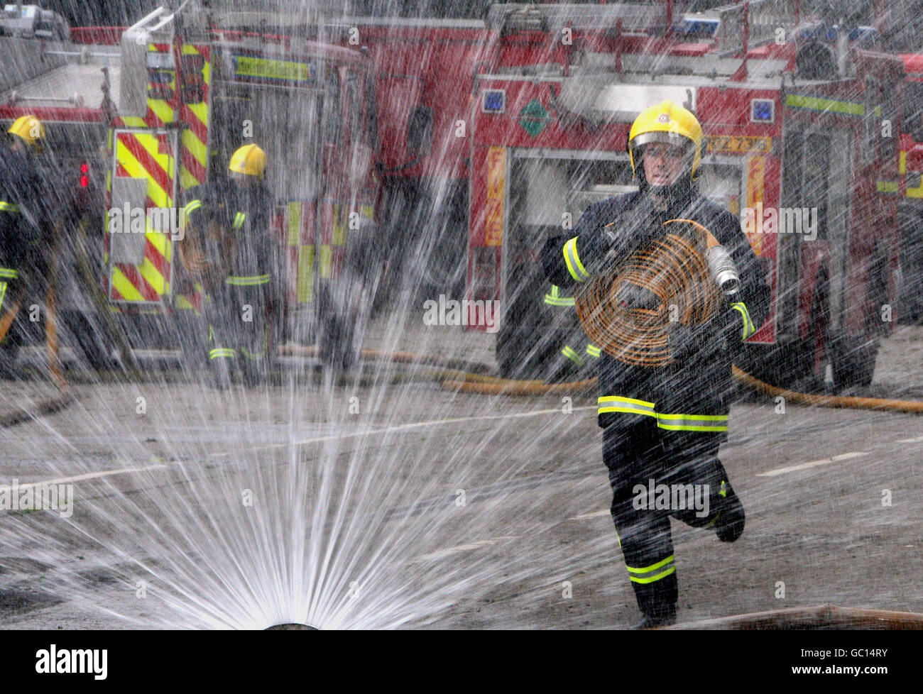 Fire fighter graduation Stock Photo - Alamy