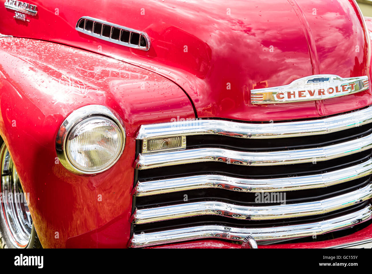 Front view of a Chevrolet vintage car Stock Photo - Alamy