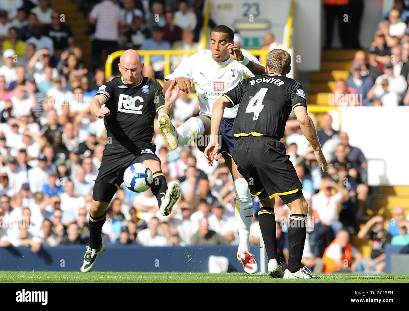 Birmingham City's Lee Carsley (left) and Lee Bowyer (right) and ...