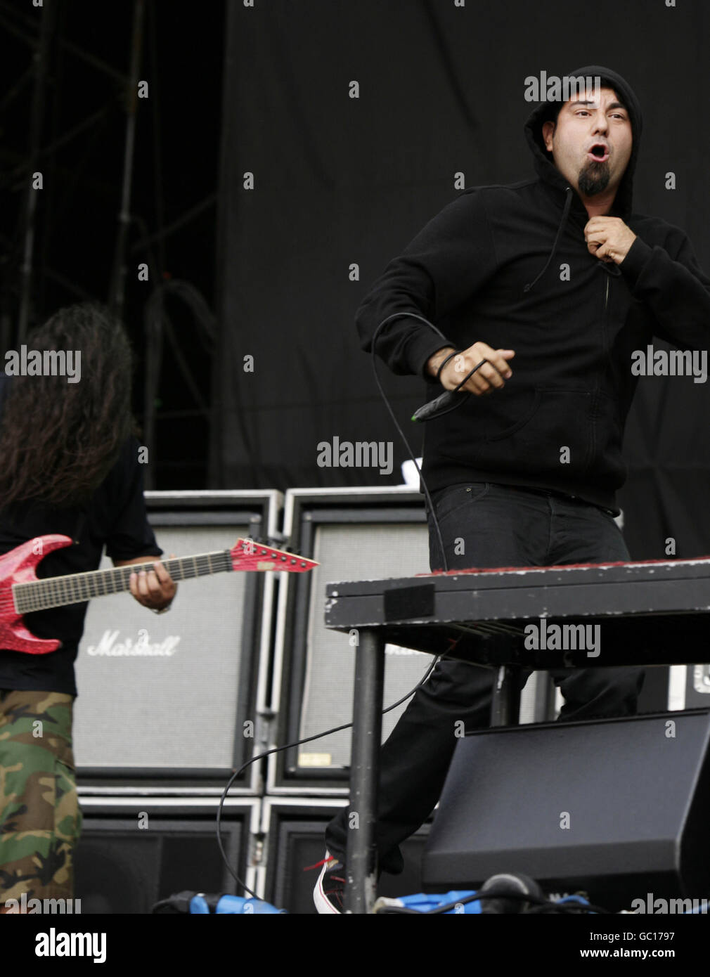 Deftones performing on the Main Stage during the Reading Festival, at ...