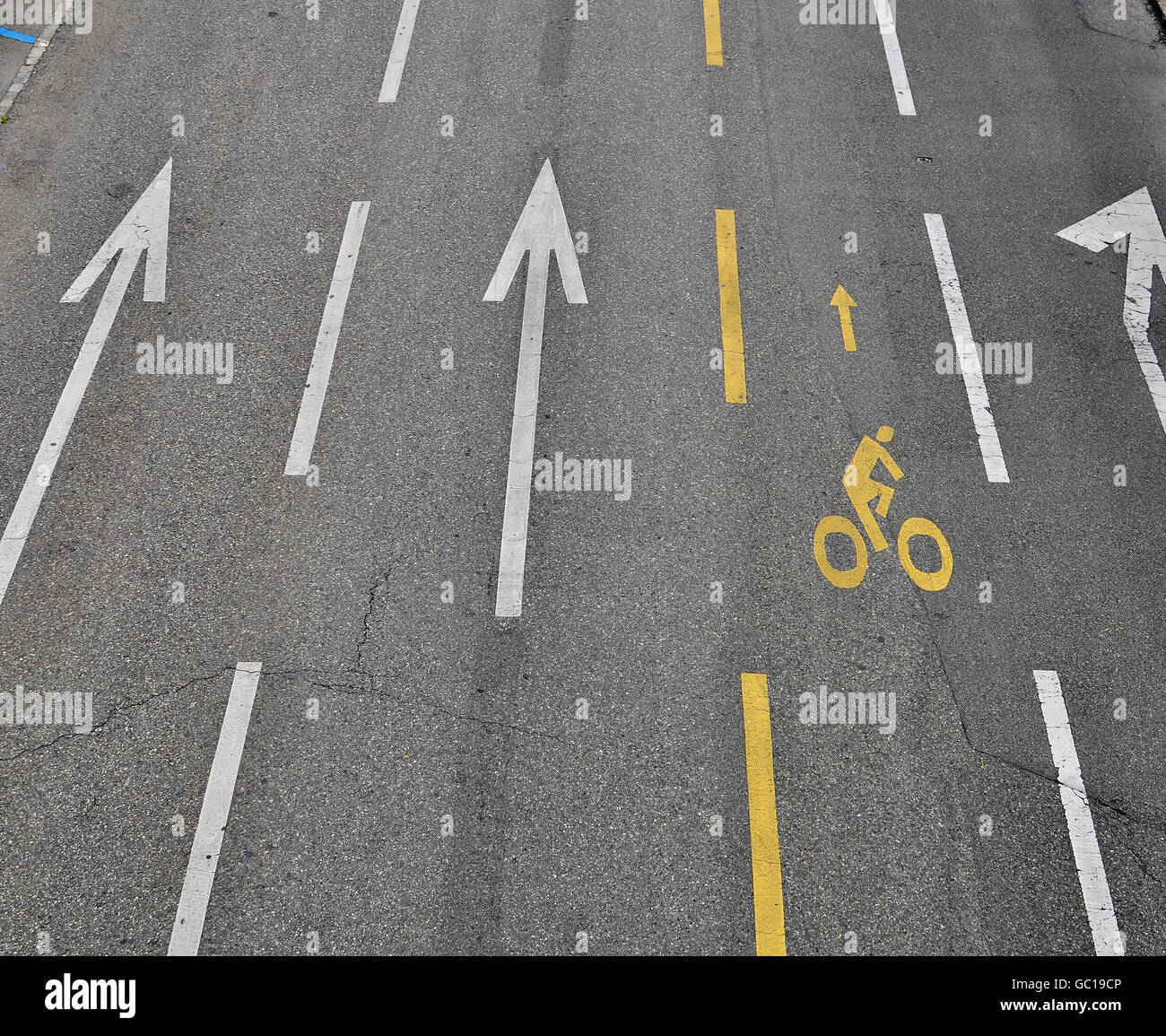 Empty road way, Switzerland Stock Photo - Alamy