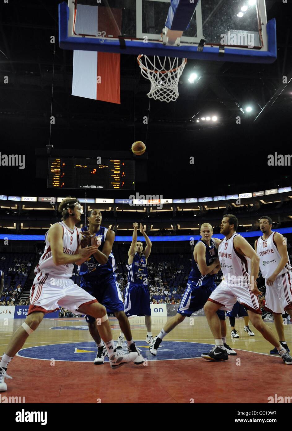 Basketball - Great Britain v Turkey - O2 Arena Stock Photo - Alamy