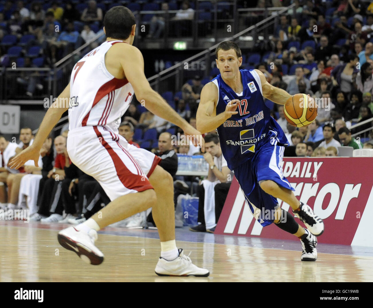 Basketball - Great Britain v Turkey - O2 Arena Stock Photo - Alamy
