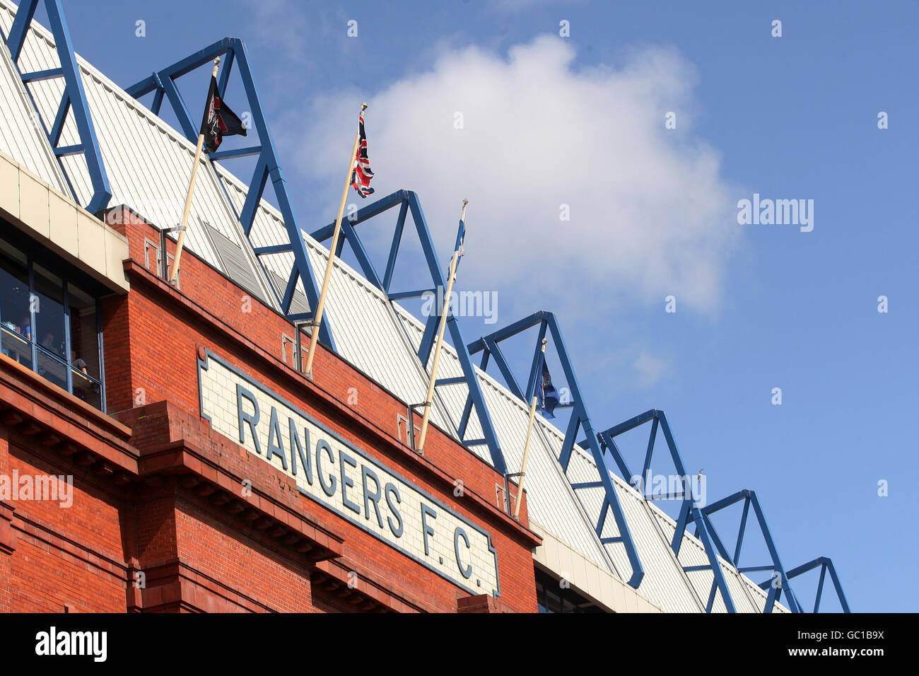 Outside view of ibrox stadium hi-res stock photography and images - Alamy