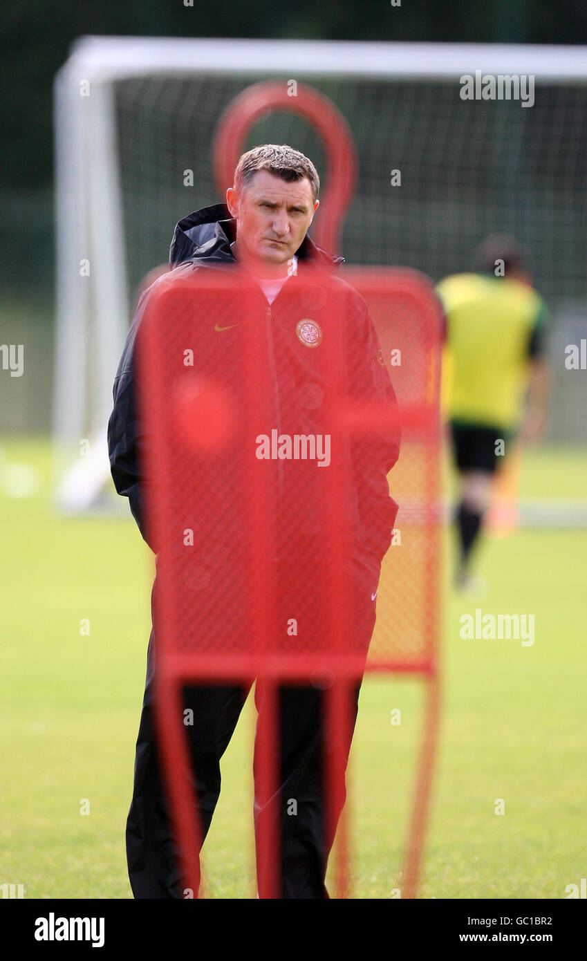Soccer celtic training session celtic training centre hi-res stock ...