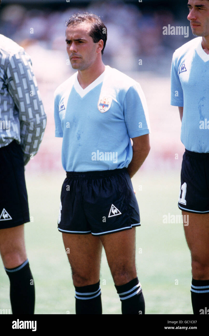 Soccer - World Cup Mexico 86 - Group E - West Germany v Uruguay. Jose ...