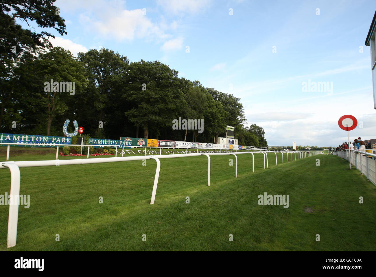 Horse Racing - Italian Night - Hamilton. General view of the Finishing ...