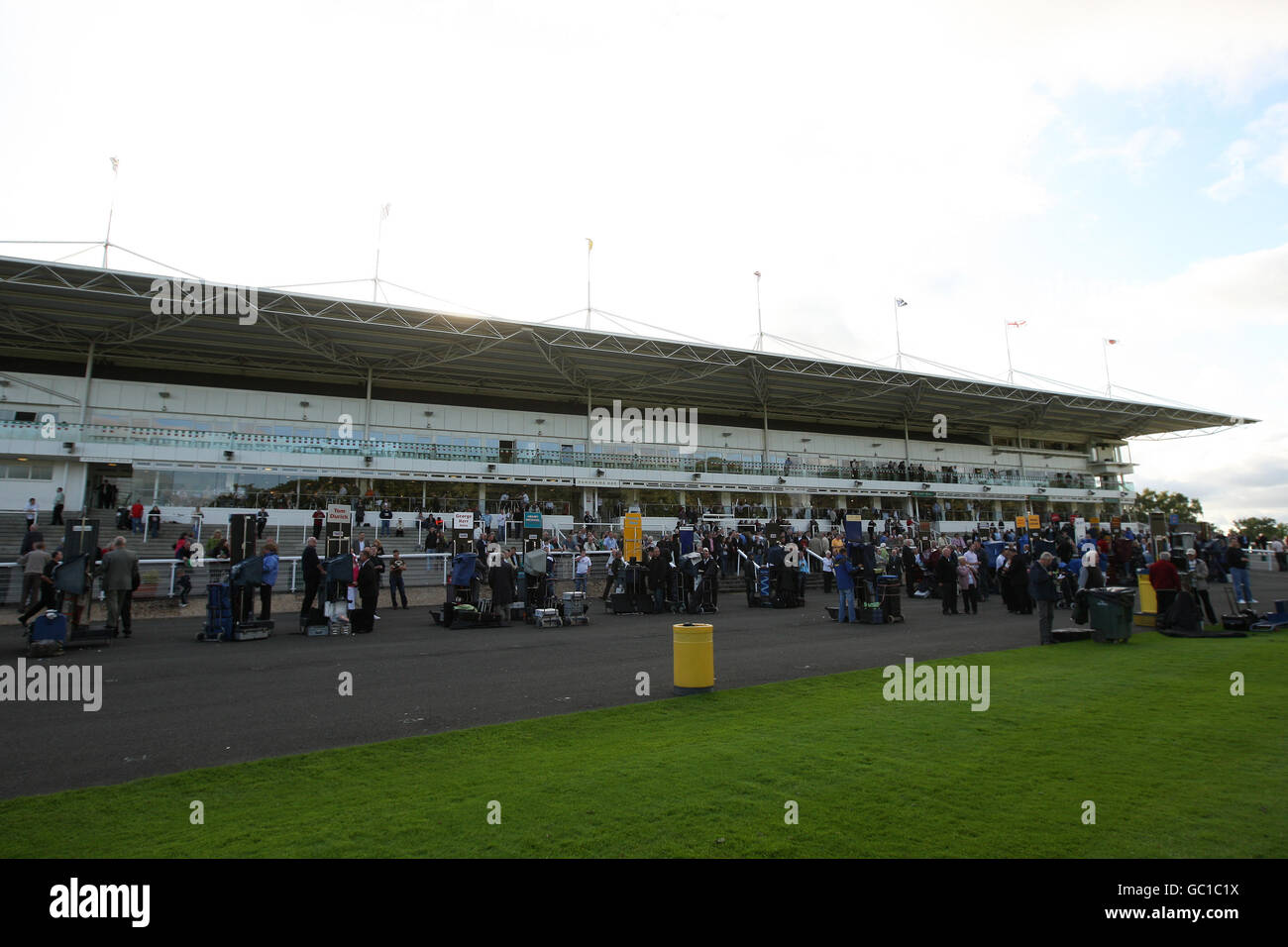 General view of the Main Grandstand at Hamilton Race Course Stock Photo ...