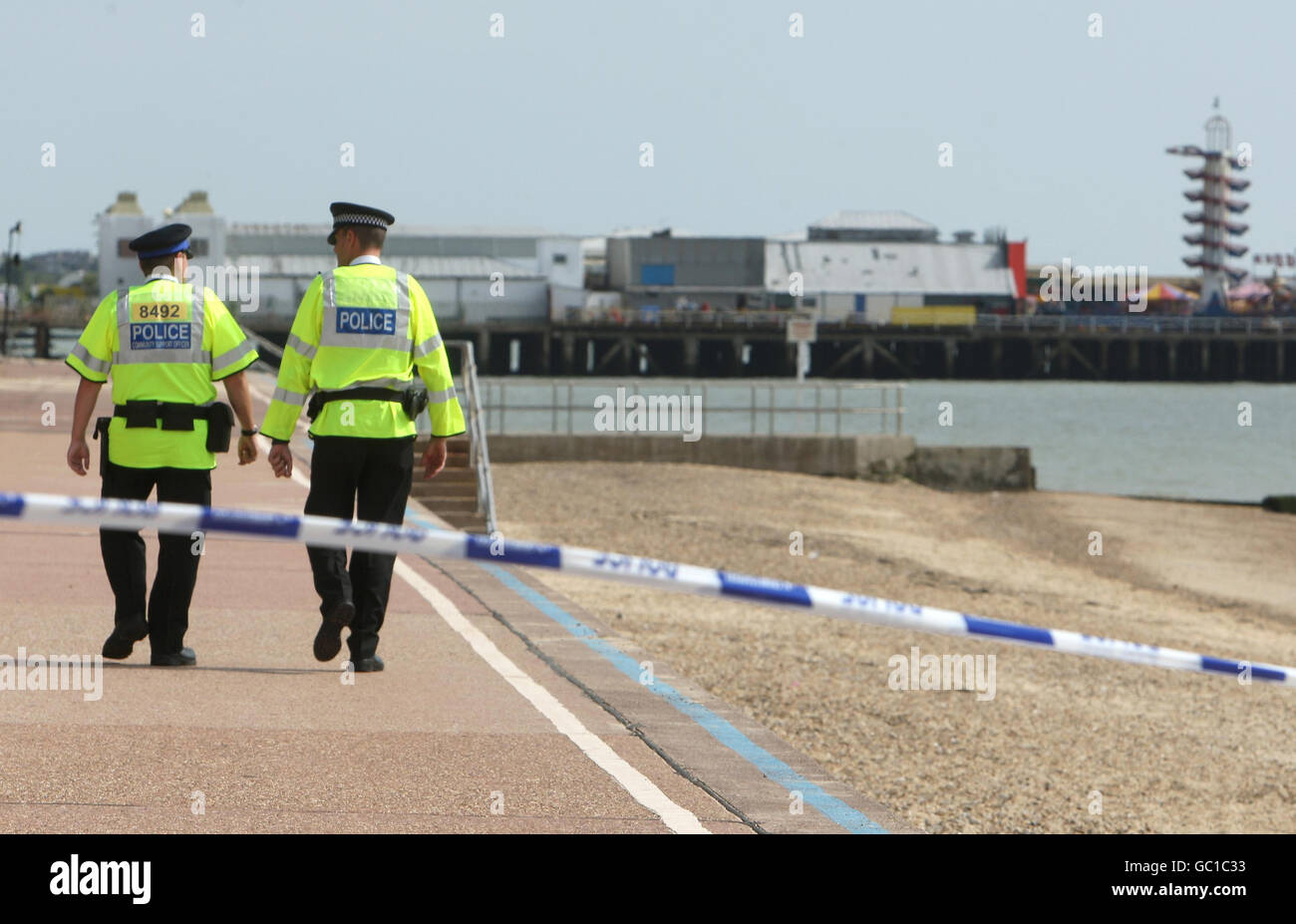 Girl swept out to sea Stock Photo - Alamy