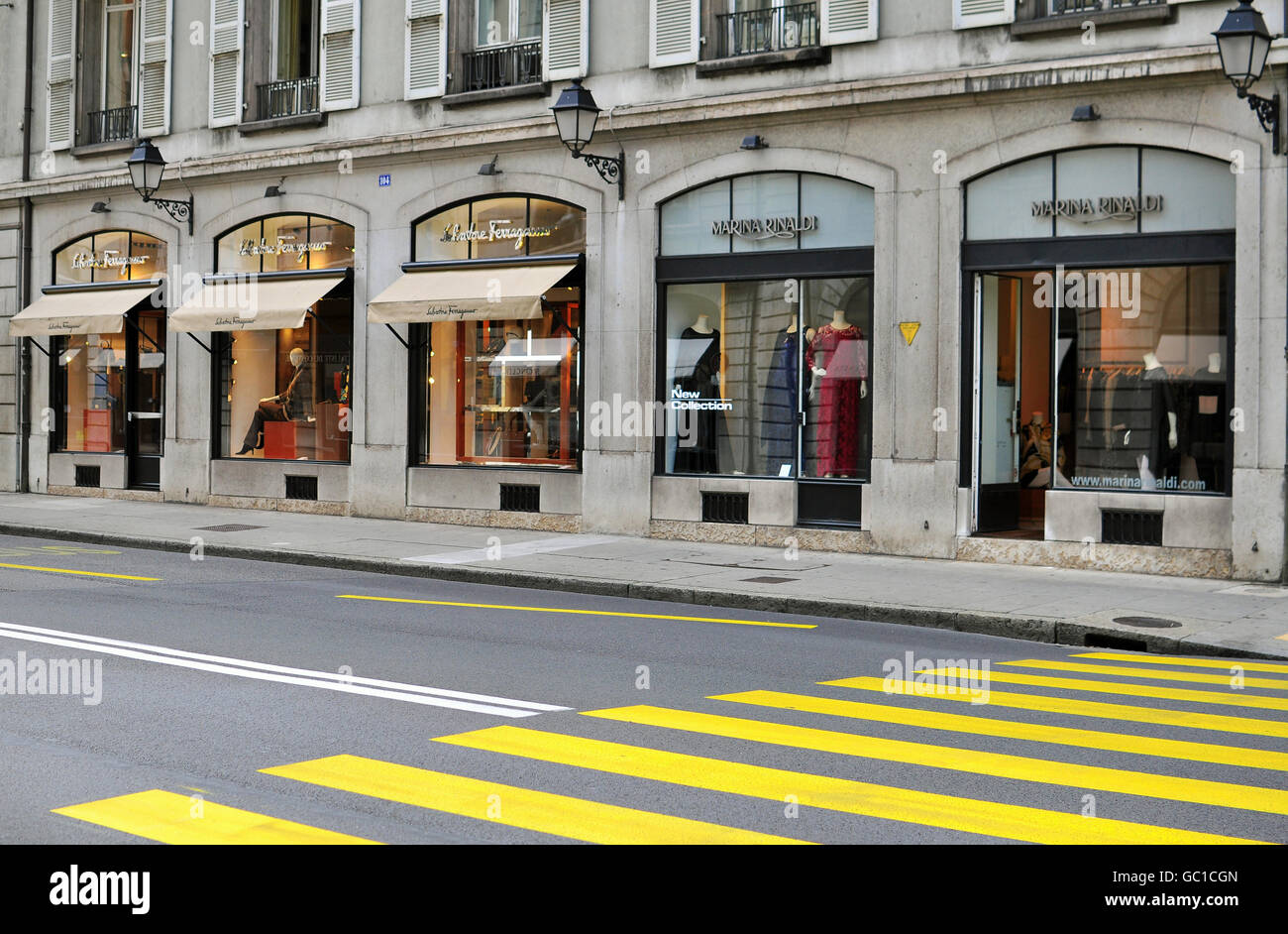 Switzerland shopping geneva hi-res stock photography and images - Alamy