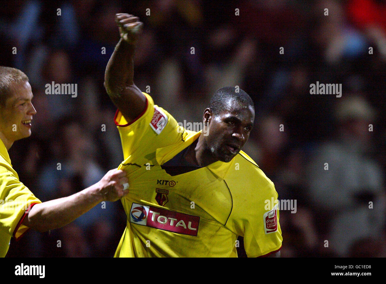 Watford's Bruce Dyer celebrates scoring the third goal Stock Photo - Alamy
