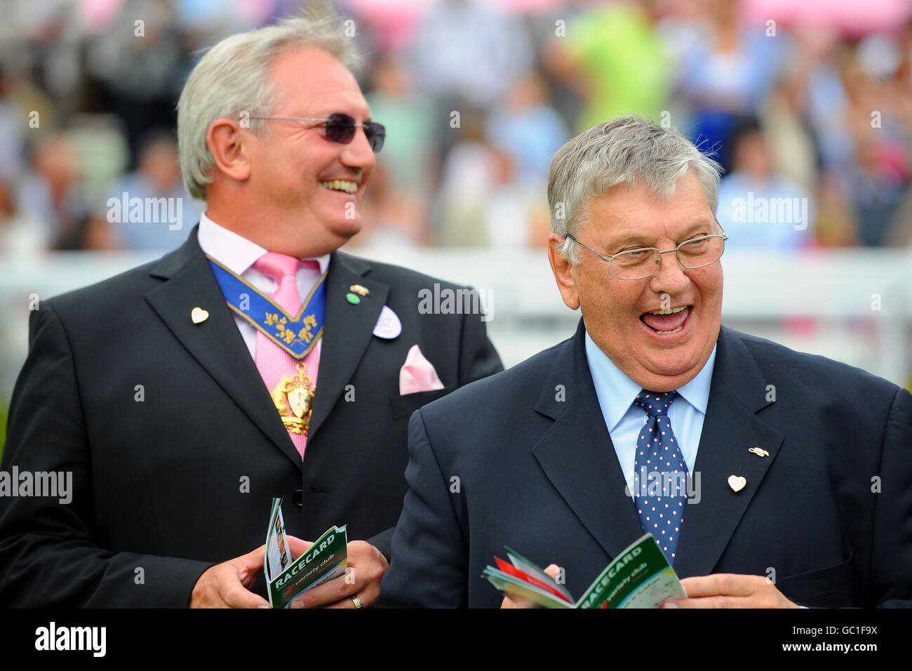 Actors Derek Martin (r) and Graham Cole (l) at the Variety Club Day at ...