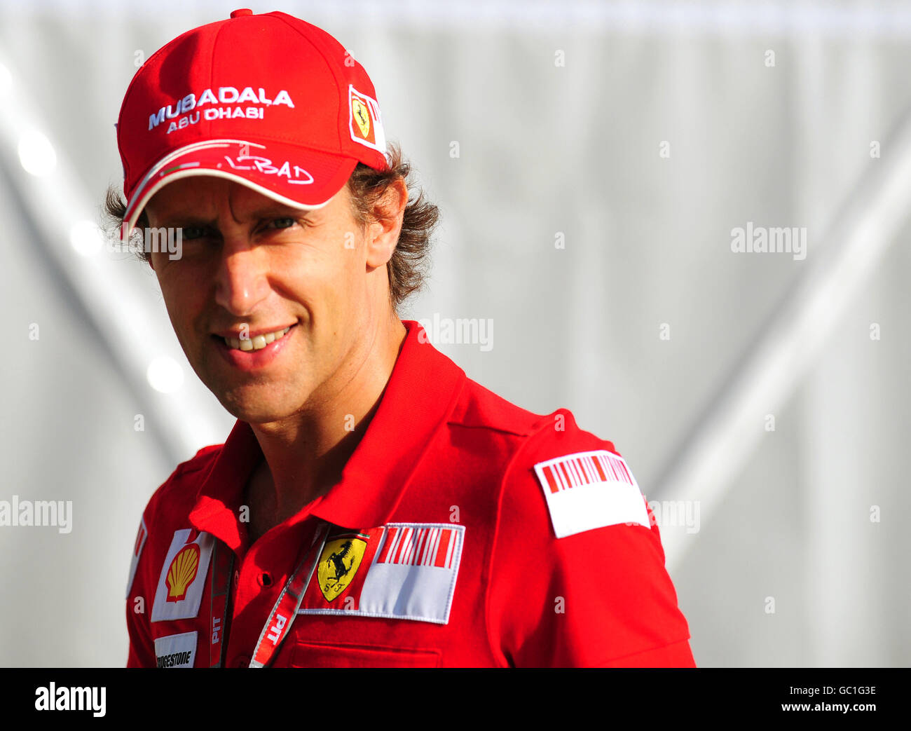 Ferraris luca badoer during qualifying at the circuit valencia hi-res ...