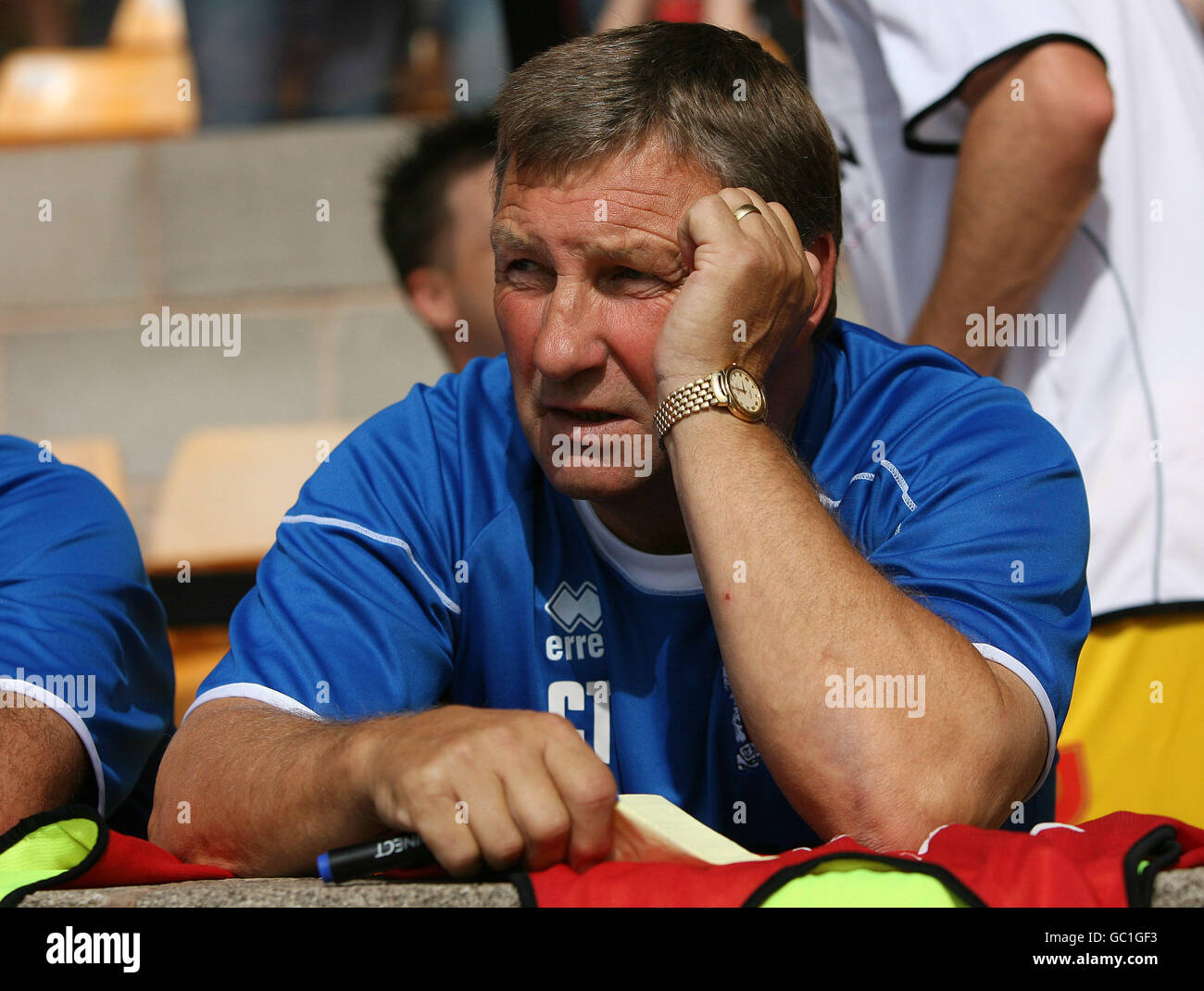 Darlington's manager Colin Todd looks dejected during the Coca-Cola ...