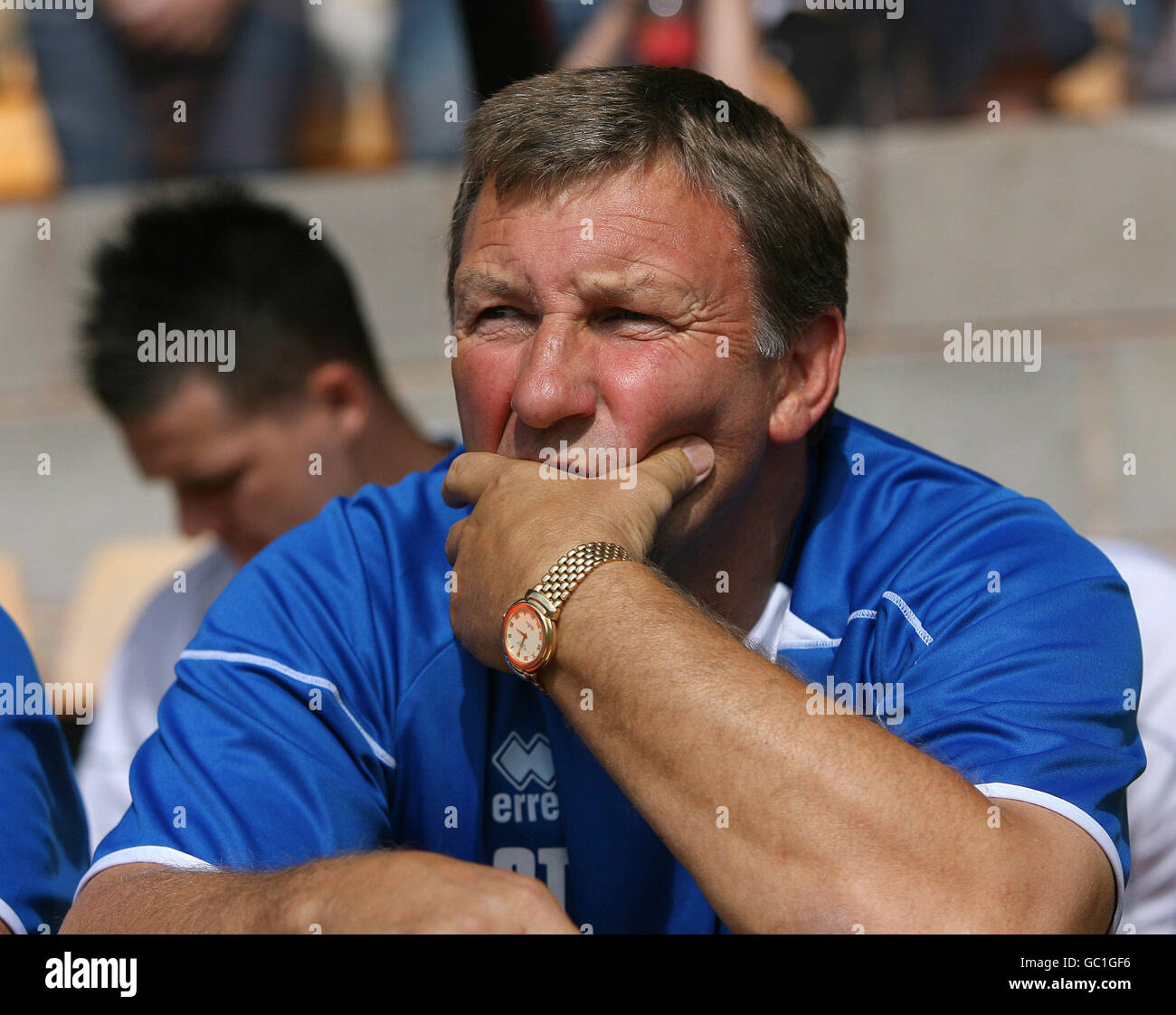 Darlington's manager Colin Todd looks dejected during the Coca-Cola ...