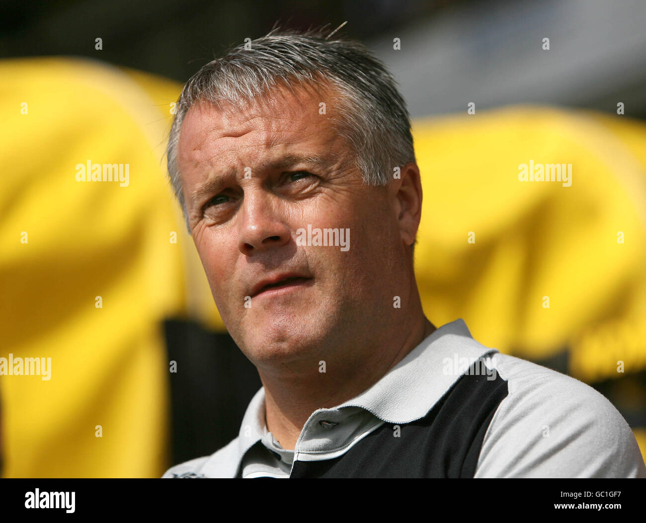 Port Vale's manager Micky Adams during the Coca-Cola League Two match ...