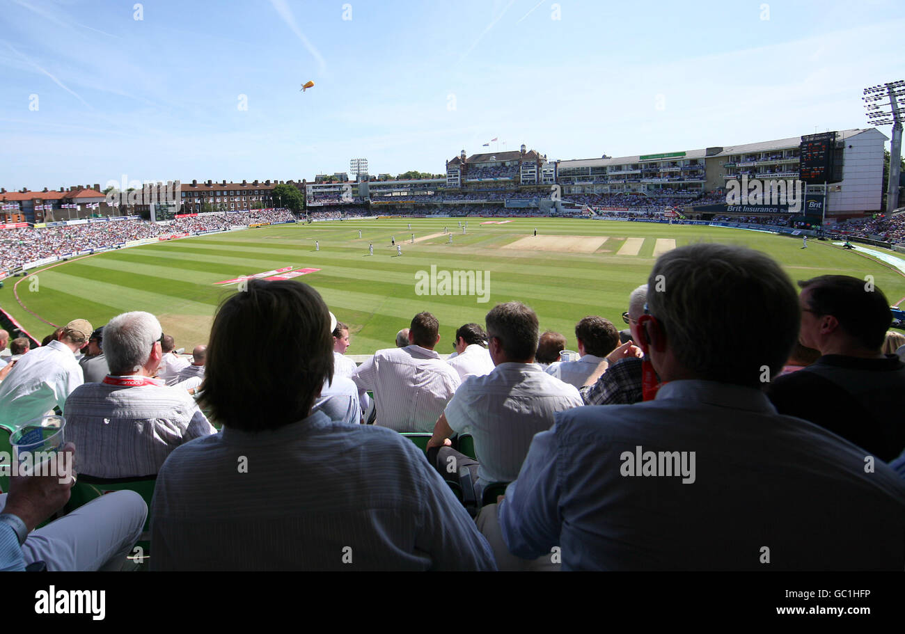 General view of the Brit Oval during the fourth day of the Ashes test ...