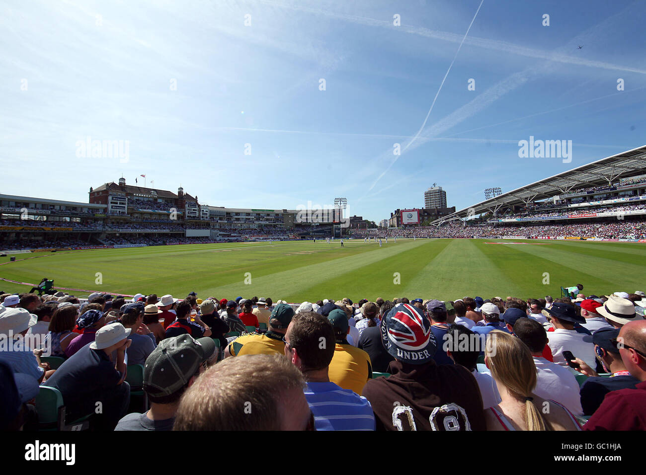 General view of the Brit Oval during the fourth day of the Ashes test ...