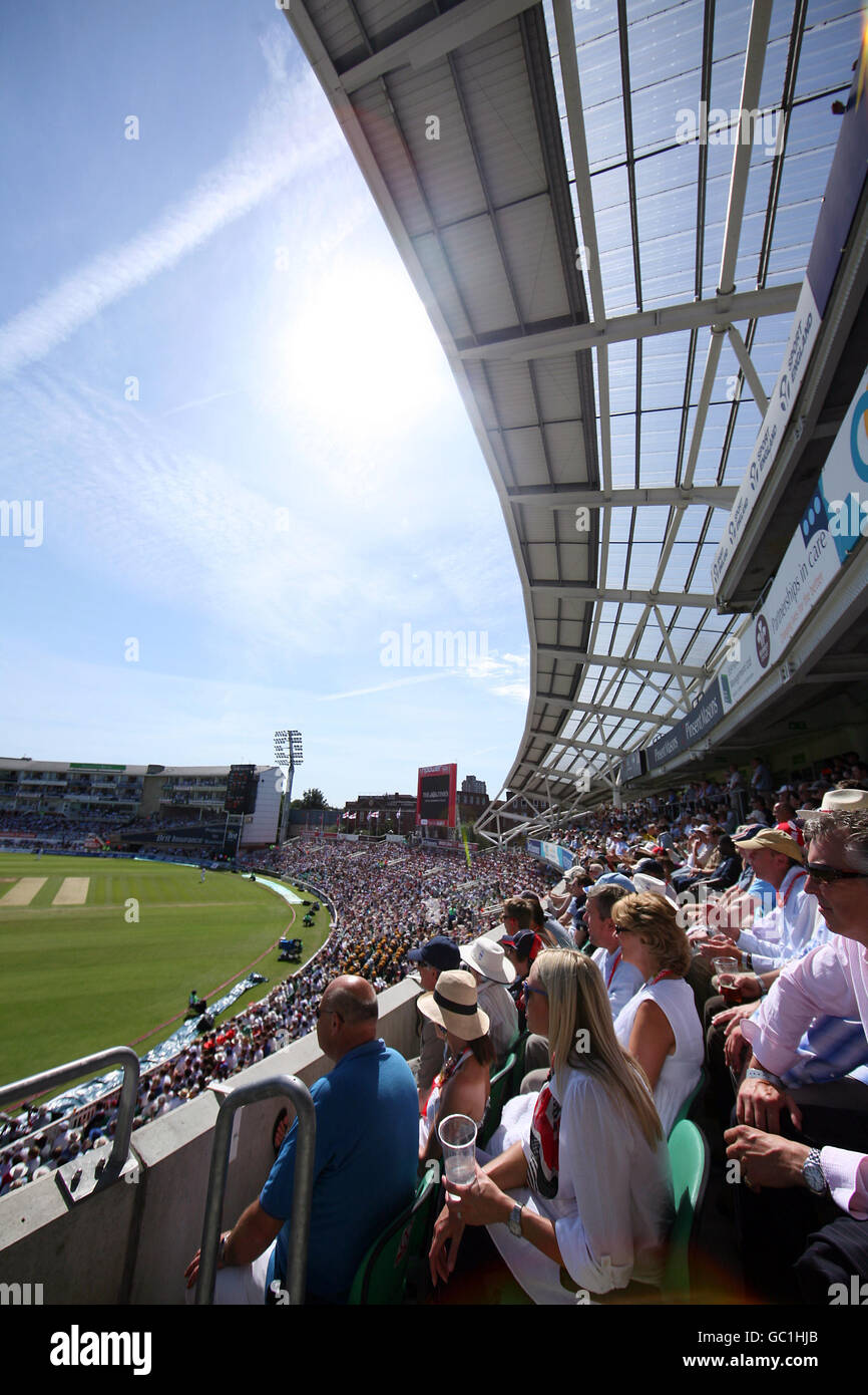 General view of the Brit Oval during the fourth day of the Ashes test ...