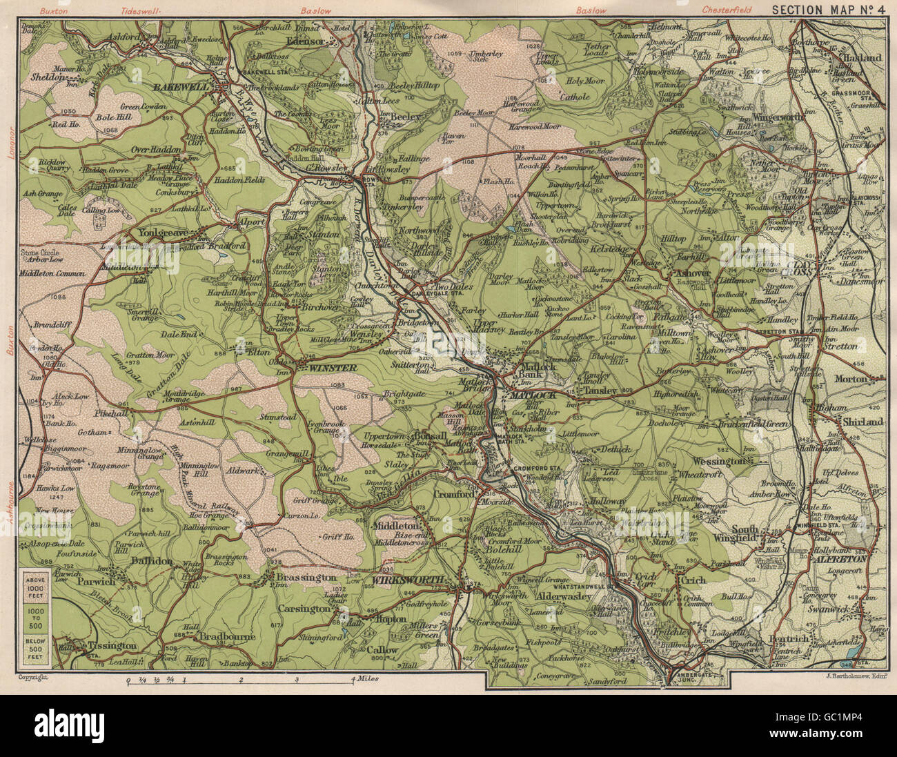 Map of darleydale hi-res stock photography and images - Alamy