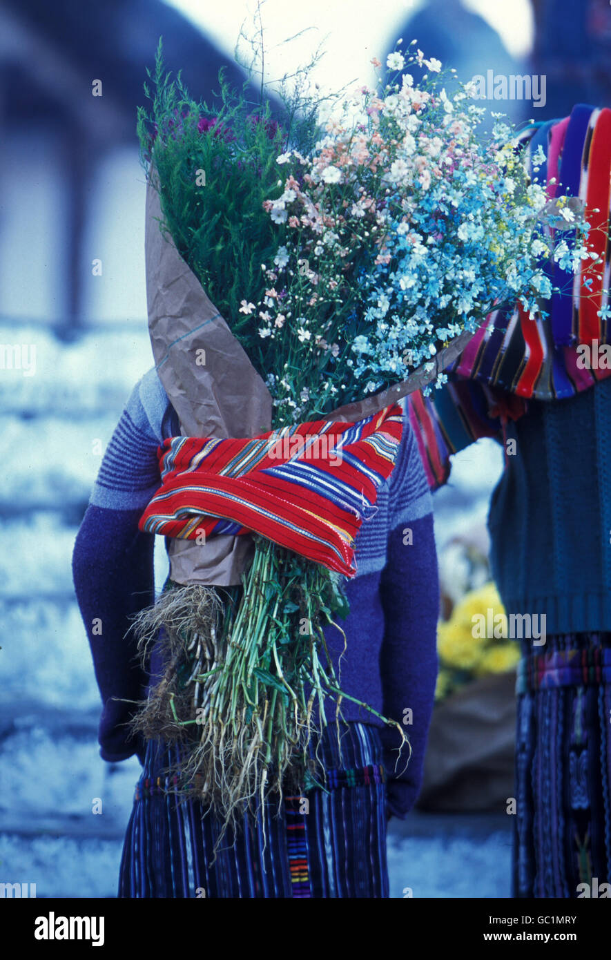 people in traditional clotes at the Market in the Village of Chichi or ...