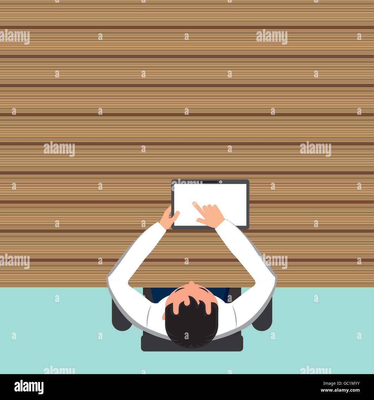 Cartoon and tablet icon. Blog concept. Vector graphic Stock Vector ...