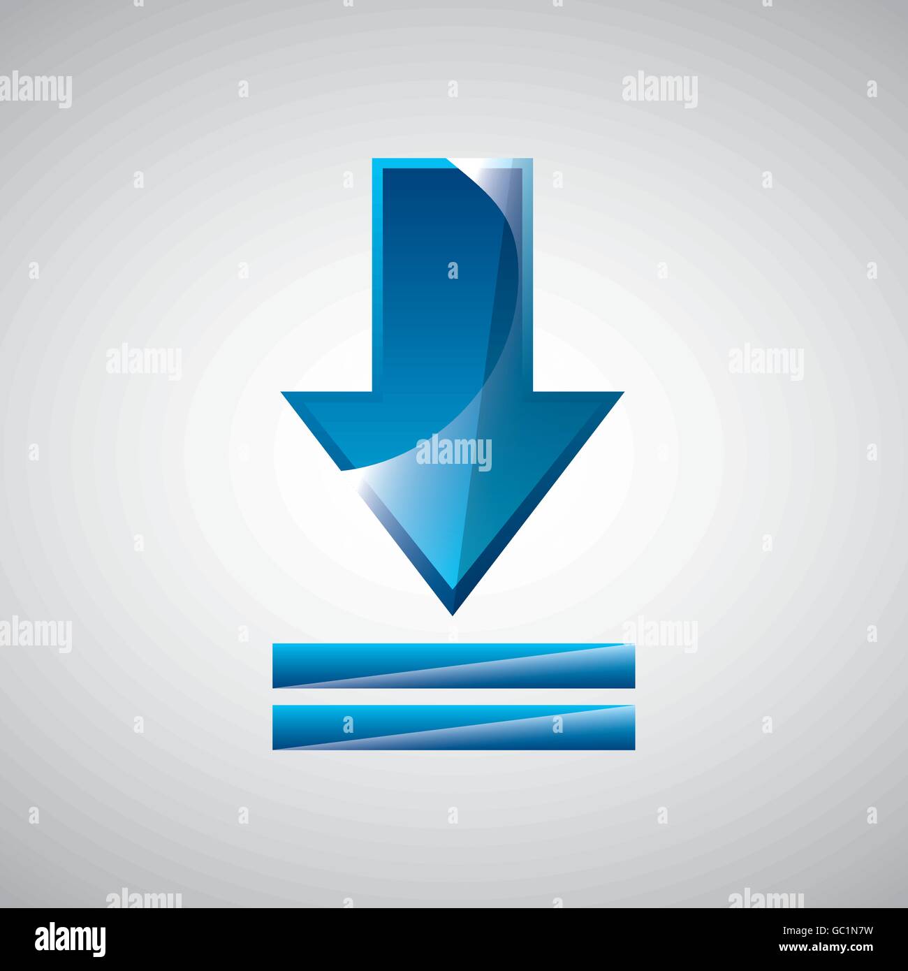 Download arrow icon. Internet design. Vector graphic Stock Vector Image ...