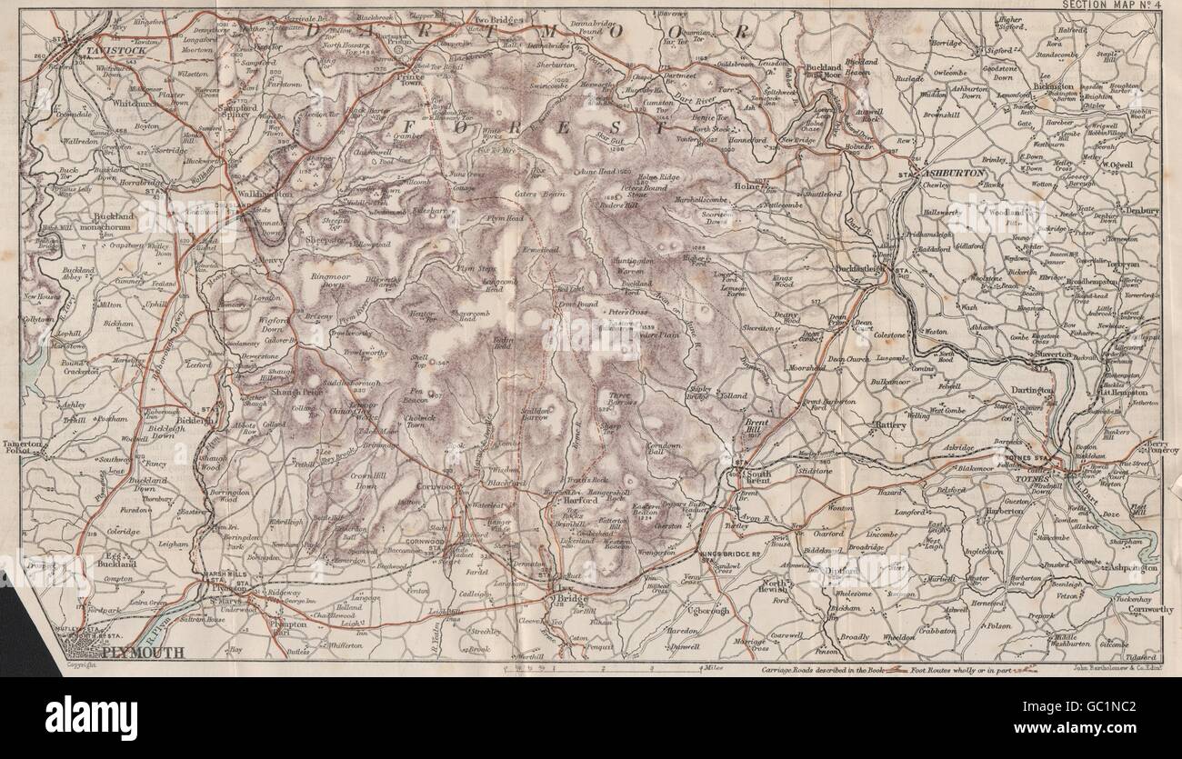 Map of ivybridge hi-res stock photography and images - Alamy