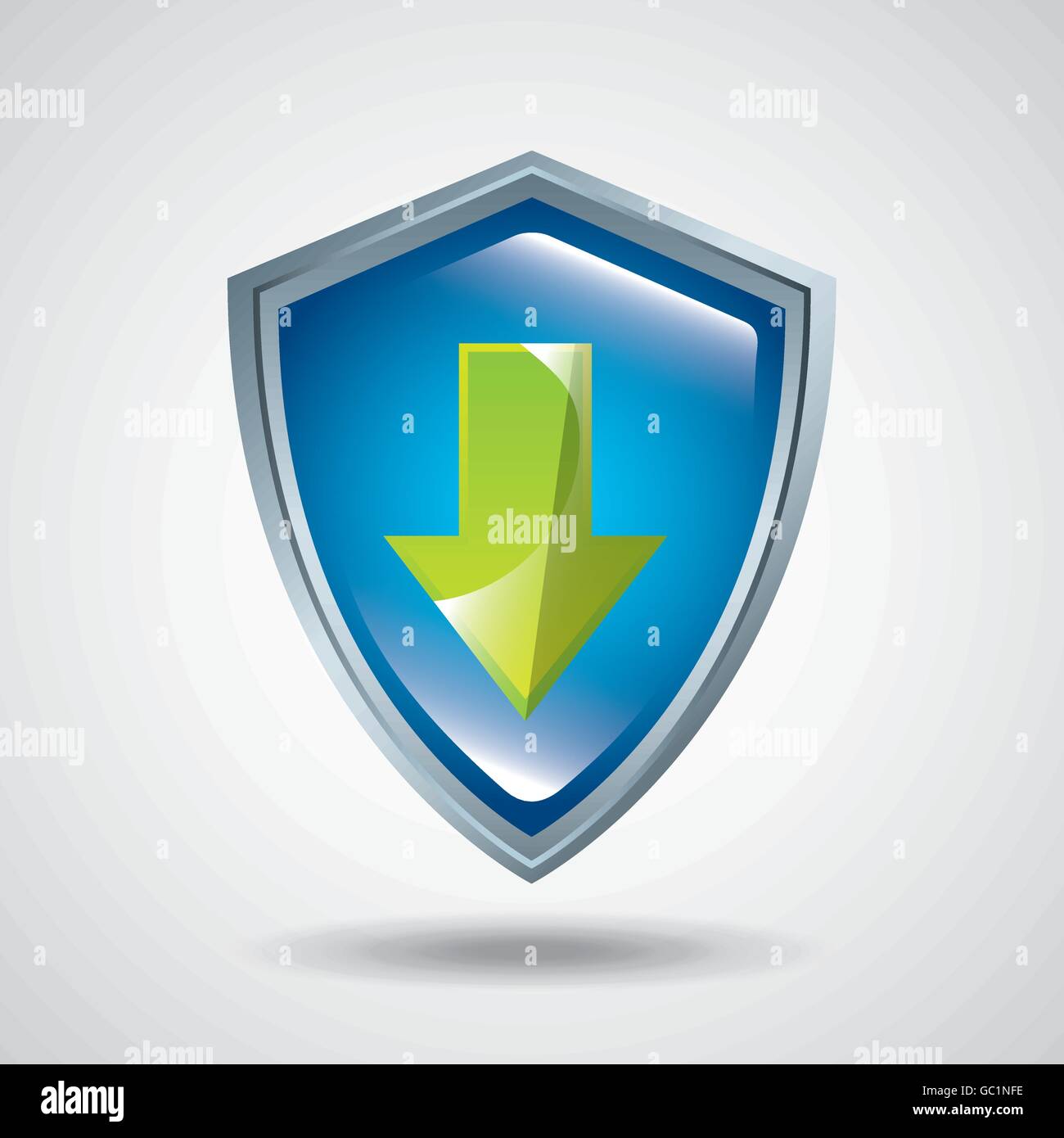 Shield icon. Security system design. Vector graphic Stock Vector Image ...