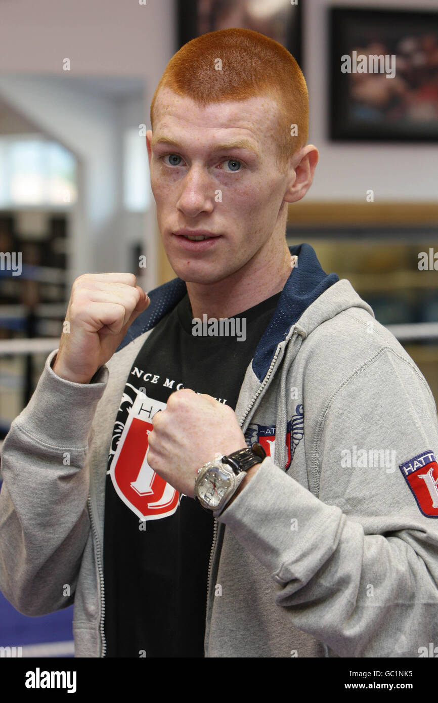 Great Britain boxer Kieran Maher poses during the media day at the ...