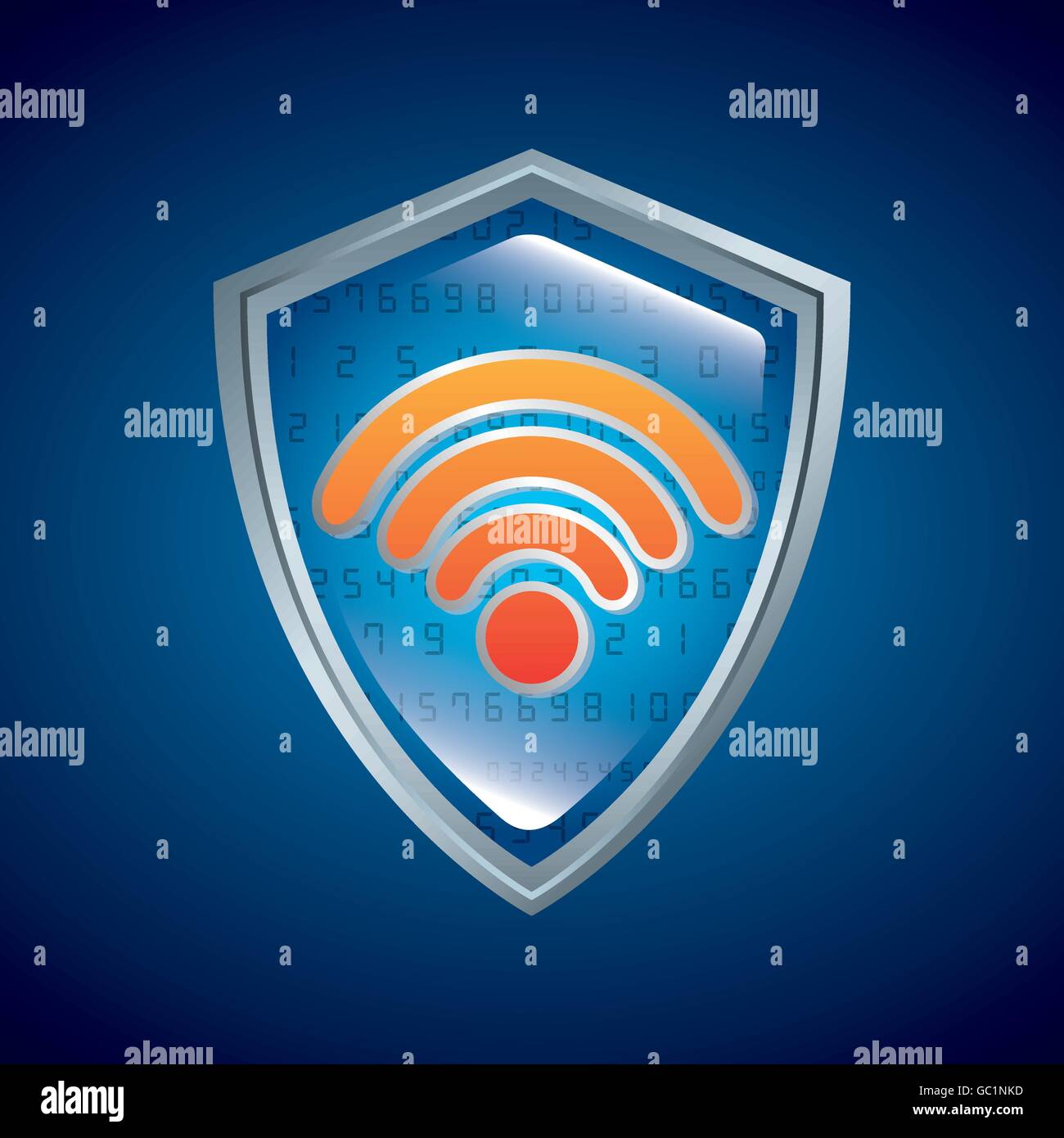 Shield icon. Security system design. Vector graphic Stock Vector Image ...
