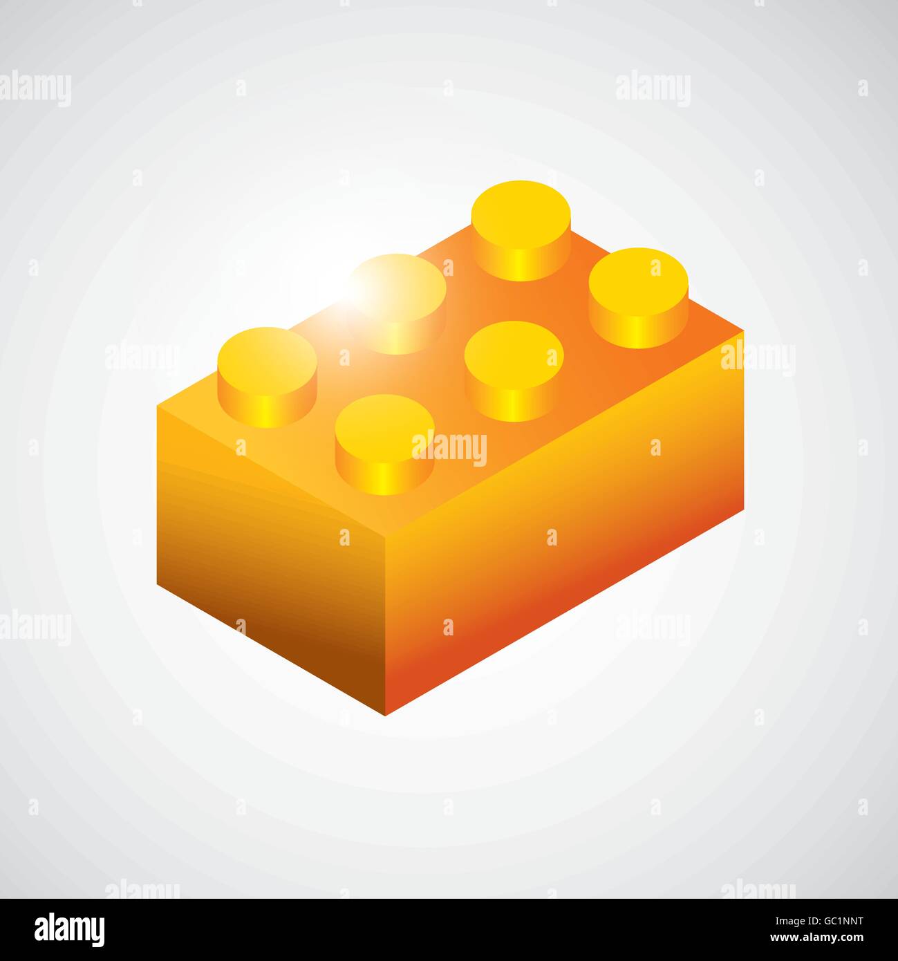 Piece of lego icon. Game design. Vector graphic Stock Vector Image ...