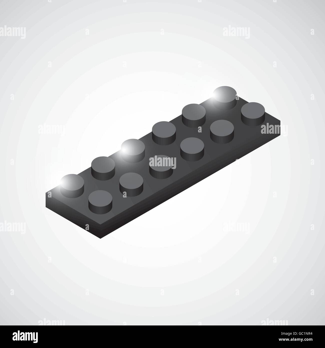 Piece of lego icon. Game design. Vector graphic Stock Vector Image ...