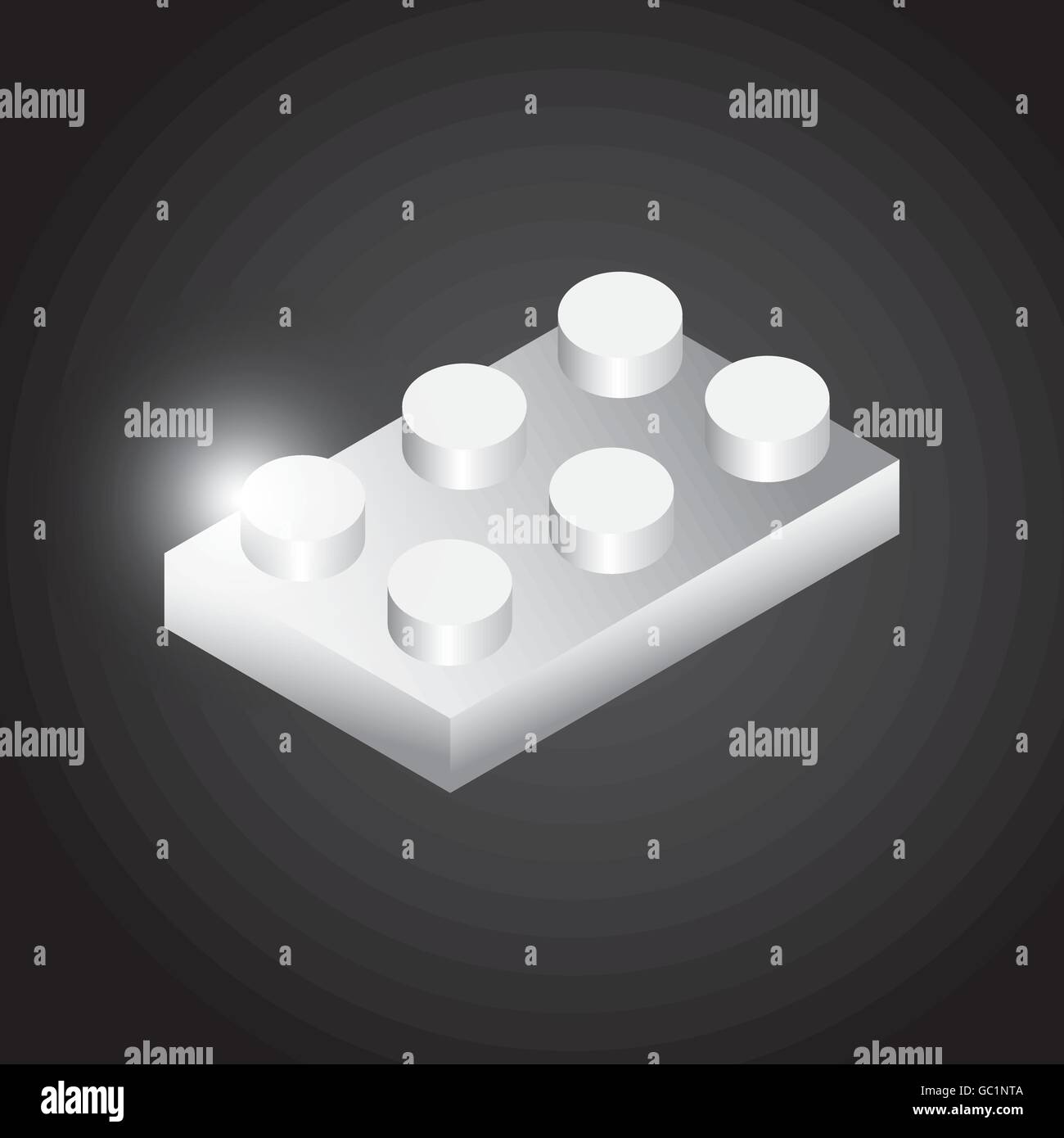 Piece of lego icon. Game design. Vector graphic Stock Vector Image ...