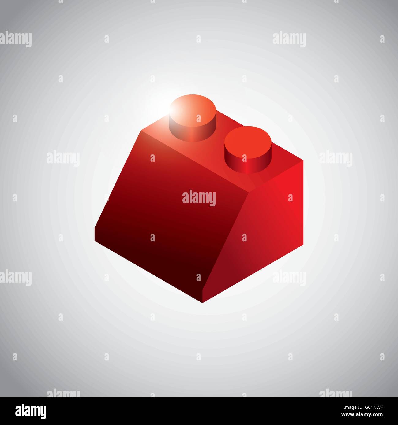 Piece of lego icon. Game design. Vector graphic Stock Vector Image ...