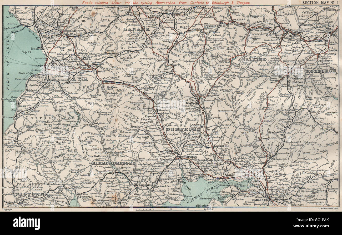 Map of dumfries and galloway hi-res stock photography and images - Alamy
