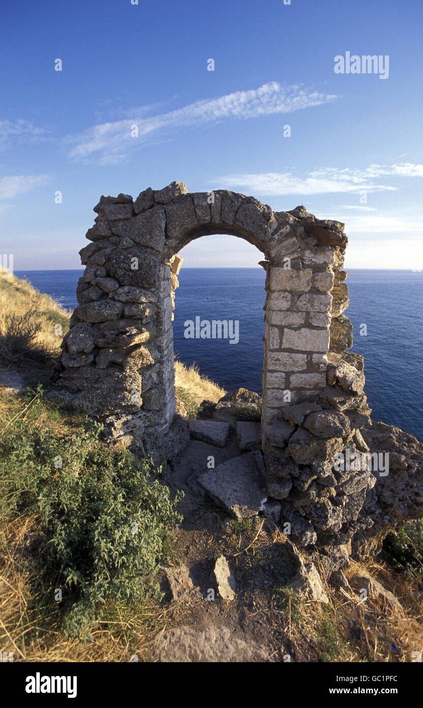 the Kap Kaliakra on the blacksea coast near the town of Balcik in ...
